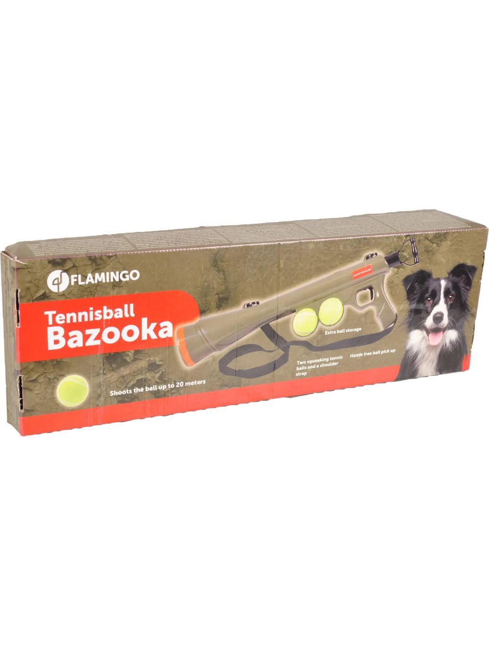 Flamingo bazooka Wissam med bold