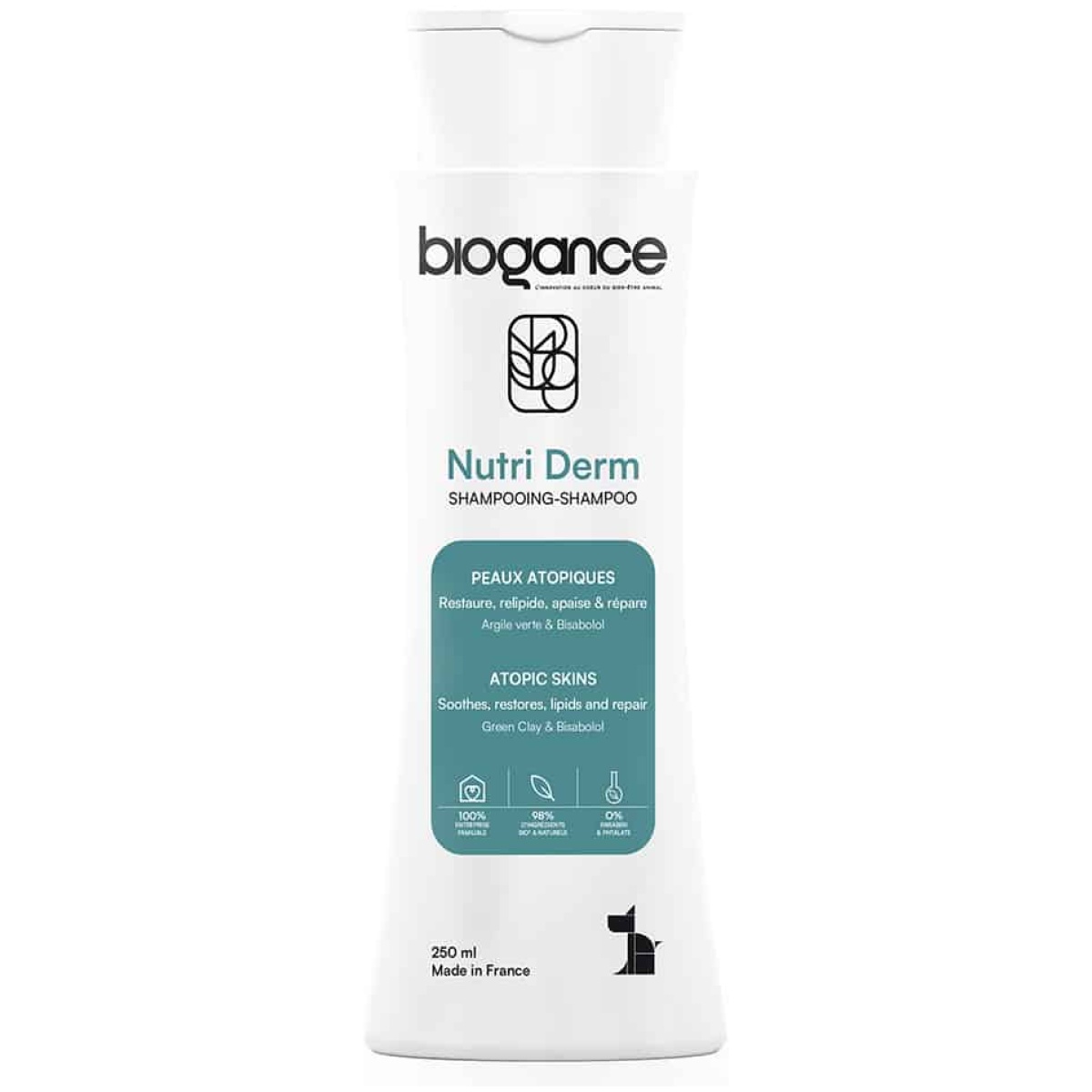 Biogance dog nutri derm shampoo 250 ml.
