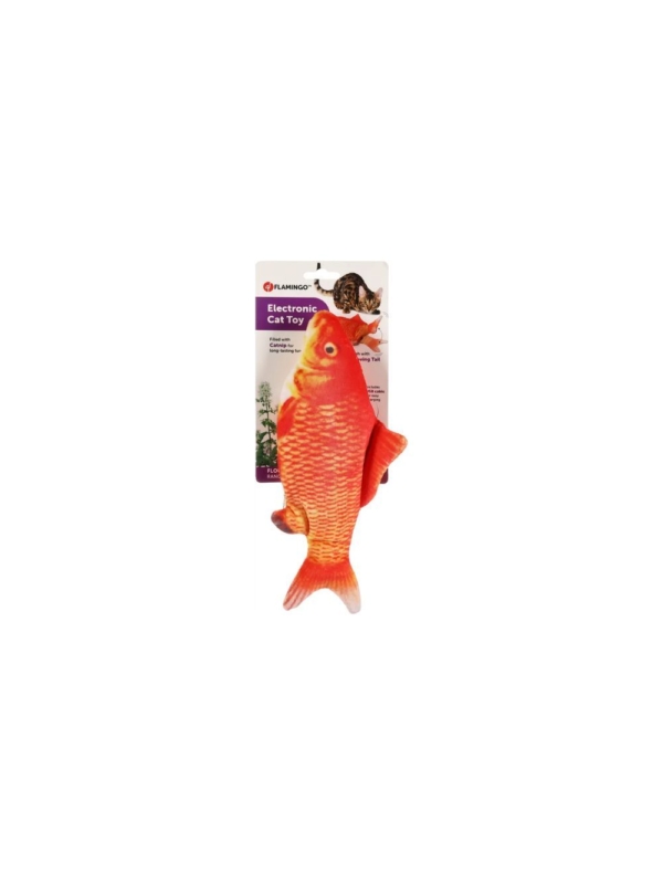 Flamingo Flounder elektrisk fisk til kat orange